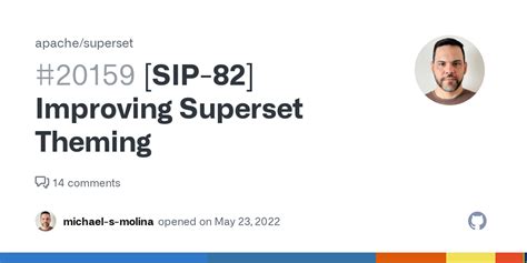 Sip 82 Improving Superset Theming · Issue 20159 · Apachesuperset