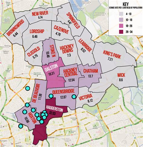 Hackney Crime Map For Paper Hackney Post
