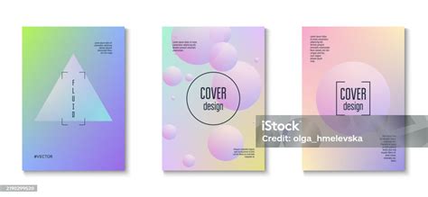 홀로그램 디자인 크리에이티브 배너 추상 모양 바이올렛 미니멀 세트 사이버 펑크 밝은 그림입니다 그라디언트 배경입니다 Multyplying 멤피스 플래카드 핑크 홀로그램