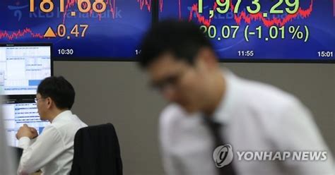 코스피 1970선 털썩외인·기관 동반 매도