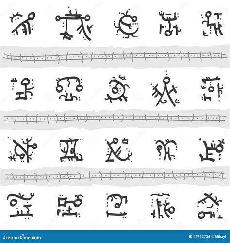 Patterns Like Hieroglyphics Stock Vector Illustration Of Asian Pattern 41792736