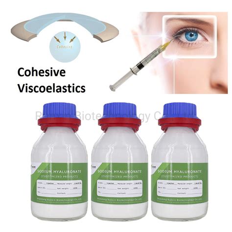 Eye Surgery Viscoelastic Solution Raw Material Pharmaceutical Grade Hyaluronic Acid Sodium