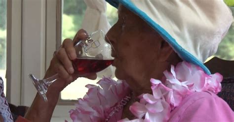Woman Celebrates 100th Birthday Says Wine Is Secret To Longevity