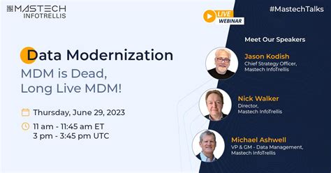 Mastech Infotrellis On Linkedin Masterdatamanagement Datamodernization Mastechtalks