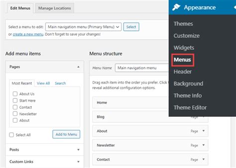 How To Import And Export Navigation Menus In Wordpress Skt Themes