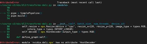 attributeerror module nvidia dali ops has no attribute hostdecoder