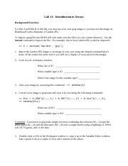 Lab Introduction To Arrays Lab Introduction To Arrays Background Exercises For Part A
