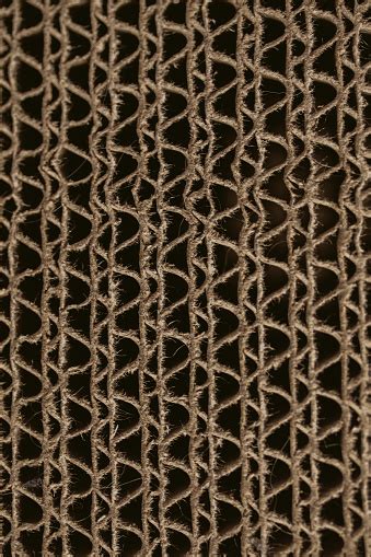 골 판지의 매크로 텍스처입니다 골 판지 골 판지 패턴입니다 추상 텍스처와 디자이너에 대 한 배경 갈색 종이 텍스처와 패턴 골 판지 배경의 근접 촬영 보기입니다 0명에 대한