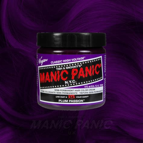 Plum Passion High Voltage Classic Hair Dye Manic Panic Uk