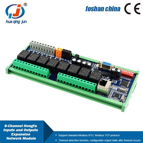 Huaqingjun Channel Io RS Communication Hongfa Relay Module V Modbus RTU TCP Ethernet