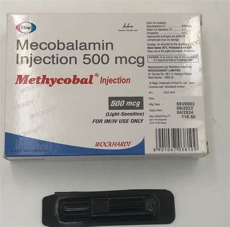 Mecobalamin 500 Mcg Injections 1 X 5 At ₹ 1190 Box In Surat Id 2849017968173