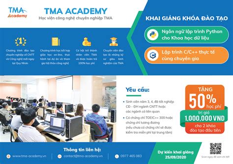 TMA đang triển khai chương trình đào tạo cho Fresher với khóa học