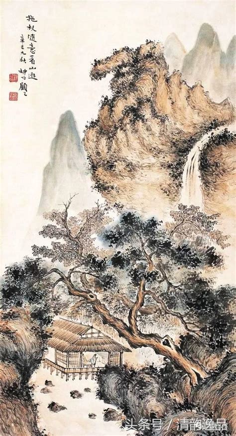 現當代名家顧坤伯山水作品欣賞 每日頭條