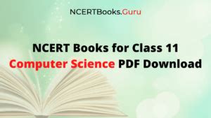 NCERT Books For Class Computer Science PDF Download NCERT Books