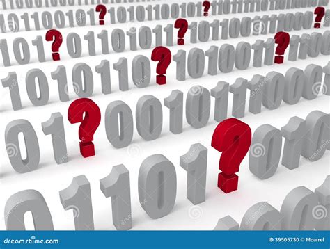 Questions In The Data Stock Illustration Image 39505730