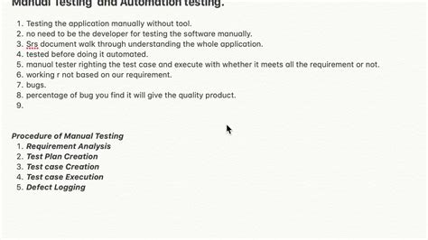 What Is Manual Testing And Automation Testing Explained In Tamil Youtube