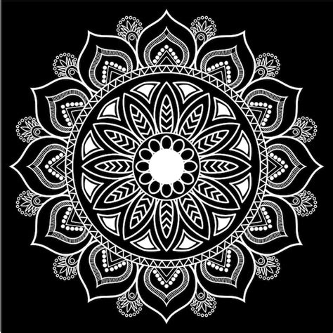 Premium Vector Beautiful White Mandala For Beginners