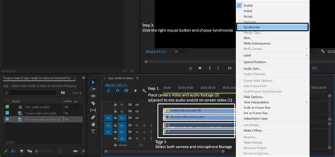 how to synchronize video to audio in premiere pro voice over tip