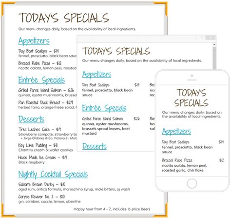 Publish And Share Menus Online With IMenuPro S Menu Maker