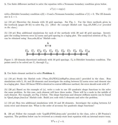 u′′ x exp x with a dirichlet boundary condition