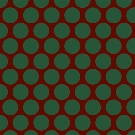 Simple Abstract Seamlees Megenta Green Color Polka Dot Pattern On Red