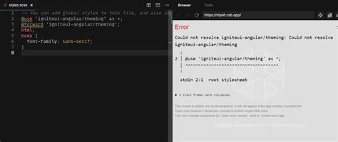 Could Not Import Sass Modules With Use In Angular 13 Application