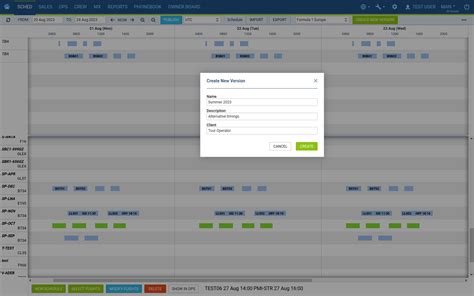Flight Scheduling Software Sched Module