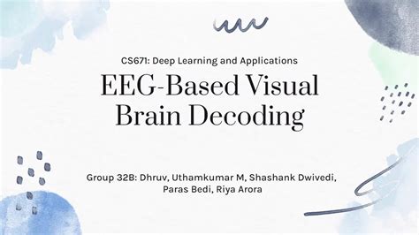 Video My Project On Eeg Based Visual Brain Decoding Shashank