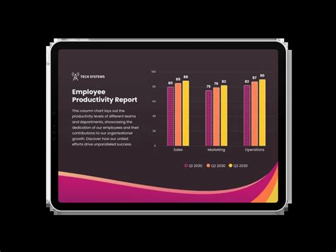 free column chart templates venngage