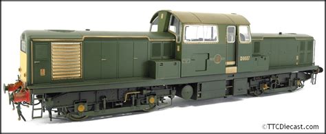 Z Heljan 1753 Class 17 Clayton D8607 Br Green Small Yellow Panels Weathered O Gauge