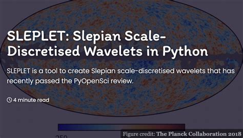 Sleplet Slepian Scale Discretised Wavelets In Python