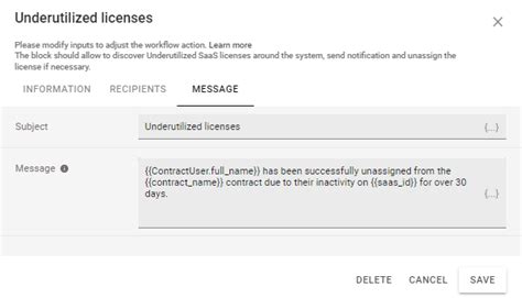 Underutilized Licenses Block Oomnitza Documentation