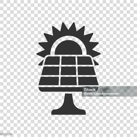 평면 스타일의 태양 전지 패널 아이콘 백색 고립 된 배경에 생태 에너지 벡터 그림 전기 서명 비즈니스 개념 0명에 대한 스톡 벡터 아트 및 기타 이미지 Istock