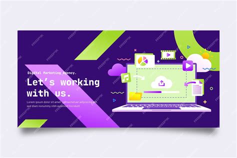 Free Vector Marketing Agency Template Design