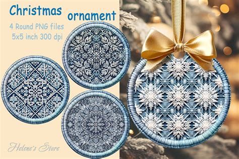 Christmas Ornament Knitted Snowflake Pattern 4589953