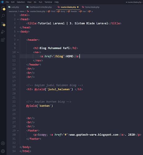 Tutorial Laravel 3 Sistem Templating Blade