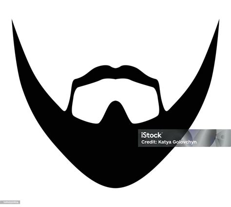 덕테일 수염 스타일 남성 일러스트레이션 수염 콧수염 벡터 흑인 남성 패션 템플릿 플랫 이발사 컬렉션 세트입니다 세련된 헤어스타일은 흰색 배경에 윤곽을 분리했다 가득 찬에