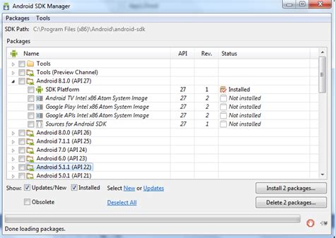 Android Target Framework Only Shows Up To Api 23 Stack Overflow