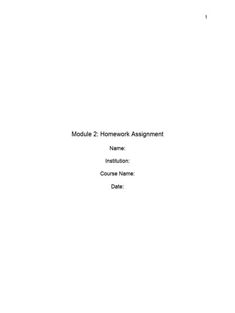 Module 2 Homework Assignment Pdf