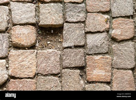 Block Of Paving Stones Building A Pathway Where One Stone Is Missing Leaving A Gap Concept Of