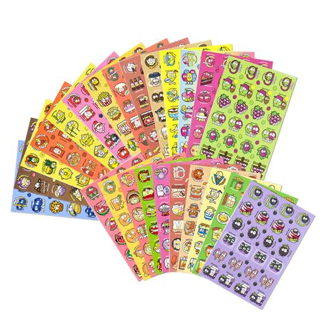 Vkpi Scratch And Sniff Stickers 576 Pieces Fruits And Foods Smelly Stickers 24