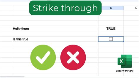 How To Strikethrough On Google Sheets YouTube
