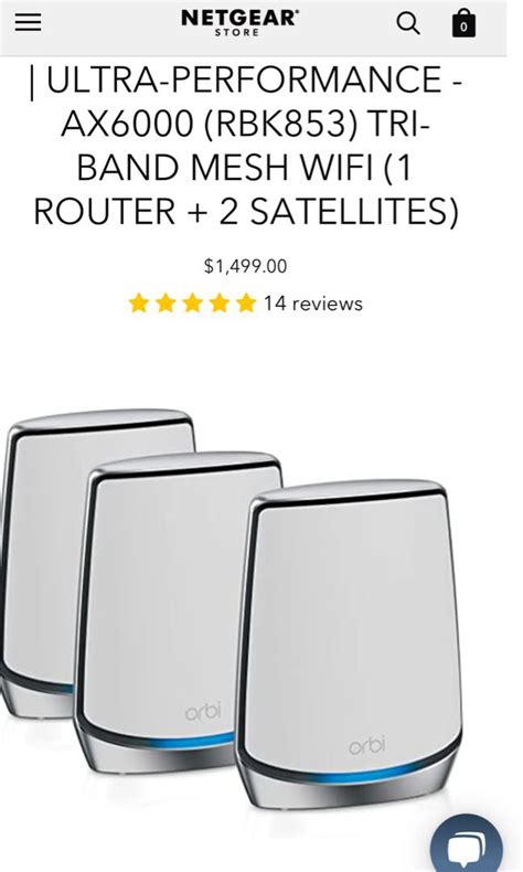 netgear orbi wifi 6 mesh router and 2 satellites computers and tech parts