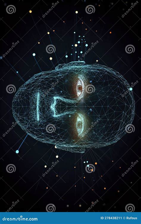 Network Forming Ai Human Face Technology And Robotics Concept Stock Image Image Of Digital