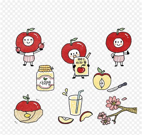 水果苹果创意童趣插画png图片素材下载图片编号yzzprway 免抠素材网