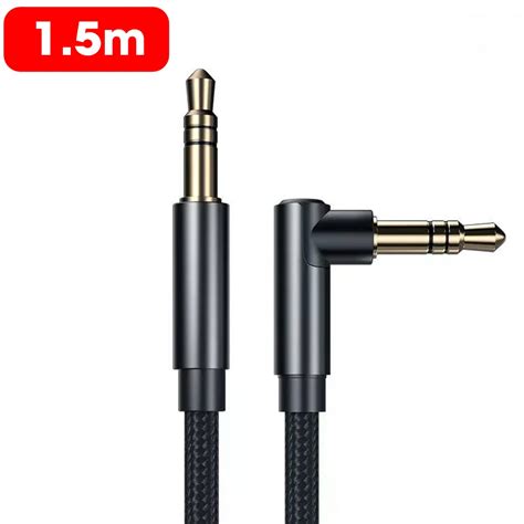 2m Cable Câble Audio Coudé Mâle à Mâle Droit Câble Hifi Pour Samsung Voiture Sauna Téléphone