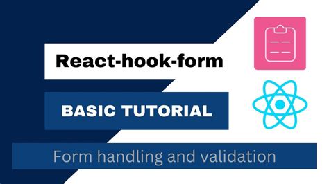 React Hook Form React Form Handling And Validation Basic Tutorial