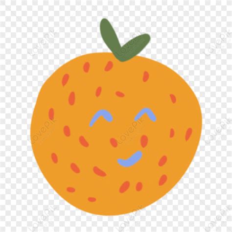 웃는 오렌지 만화 일러스트 히피 스티커 노트 Png 일러스트 무료 다운로드 Lovepik