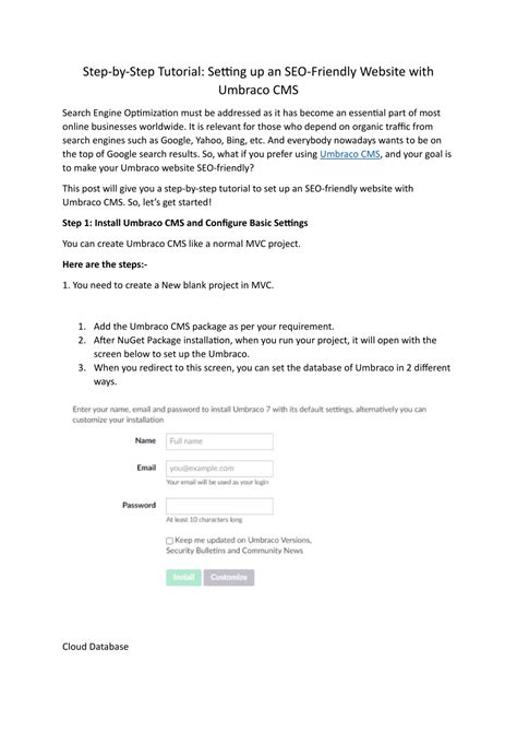 Ppt Step By Step Tutorial Setting Up An Seo Friendly Website With