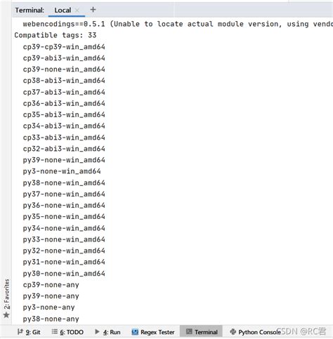 查看pip支持的文件名和版本（使用命令行） Csdn博客